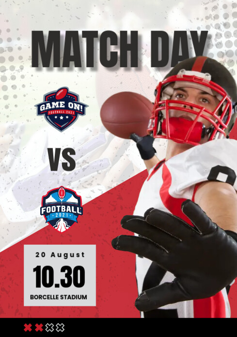 Copy of match day template | PosterMyWall