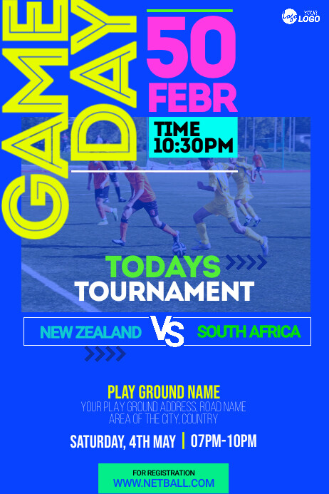 Plantilla de Match Fixture Template | PosterMyWall