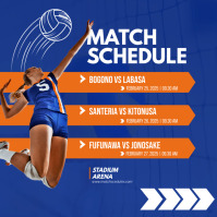 Volleyball tournament Instagram post Template | PosterMyWall