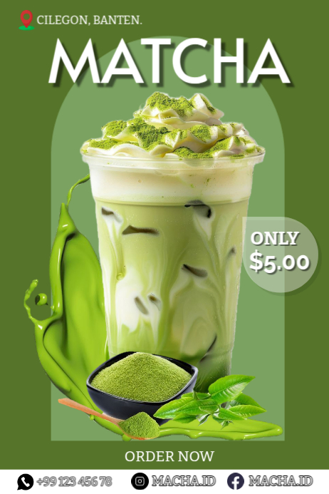 Matcha Template | PosterMyWall