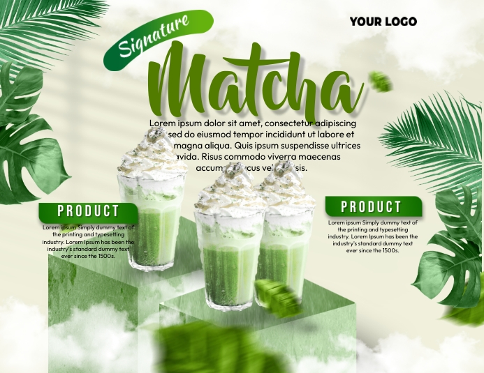 Copy of Matcha Flavor | PosterMyWall