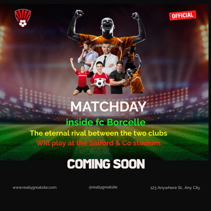 MATCHDAY Template | PosterMyWall