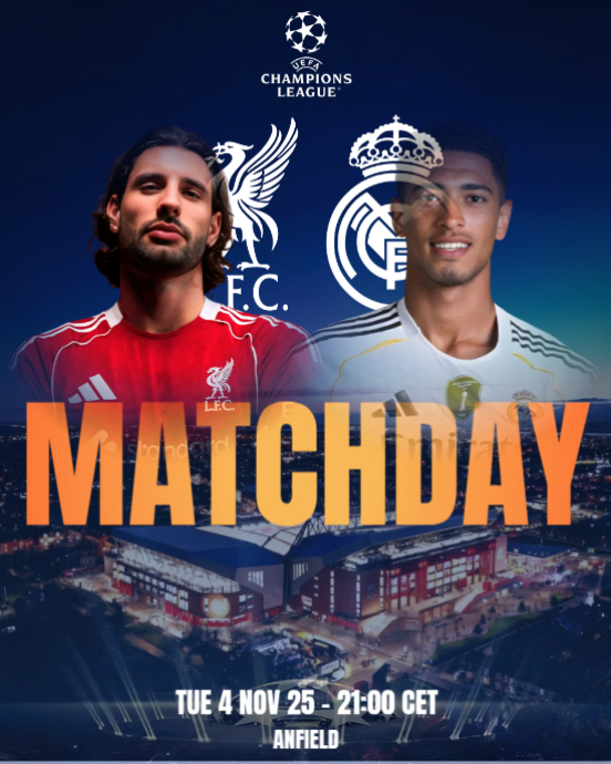 Matchday Liverpool Vs Real Madrid Uefa Champions League Instagram ...