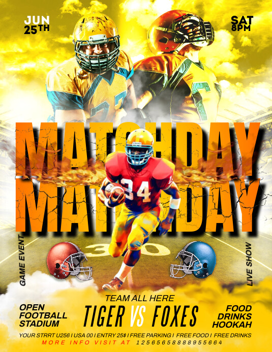Matchday Poster Template | PosterMyWall