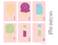 Matching Donuts Game Printable Template | PosterMyWall