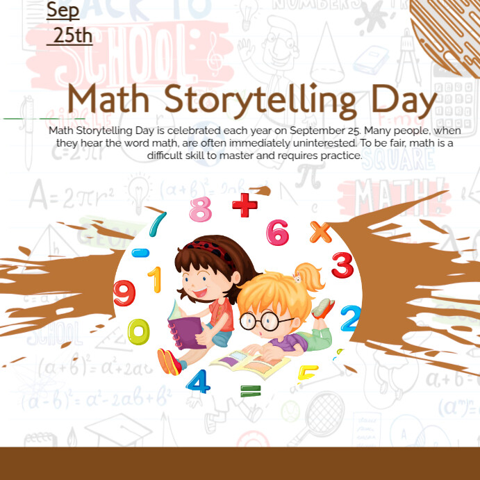 math story telling day Template | PosterMyWall