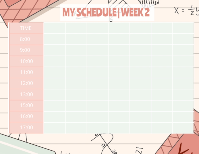 Copy of MATHEMATICS SCHOOL SCHEDULE | PosterMyWall