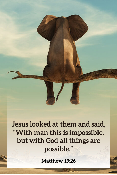 Matthew 19:26 Template | PosterMyWall