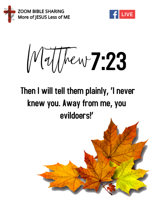 Copy of MATTHEW 7:23 | PosterMyWall