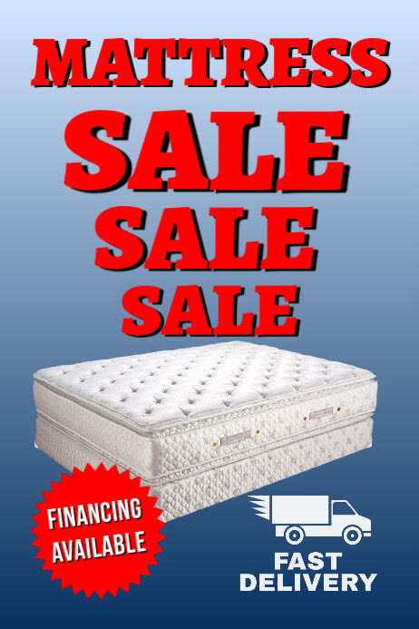 Mattress Sale Poster Sign Template | PosterMyWall