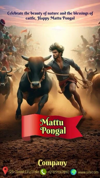 Mattu pongal kanuma sankranthi Template | PosterMyWall