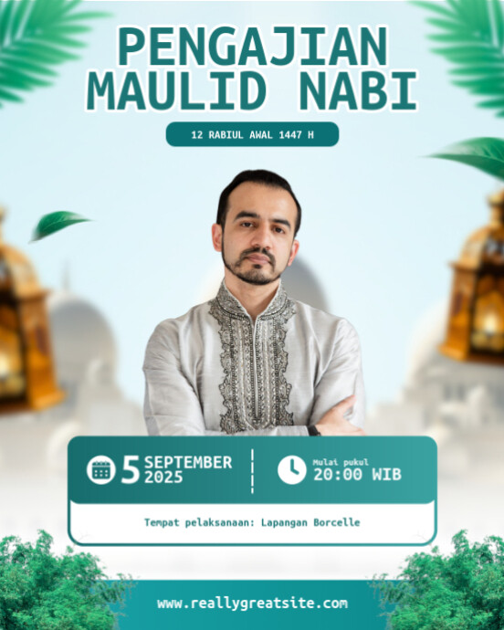 Plantilla de maulid nabi muhammad saw | PosterMyWall