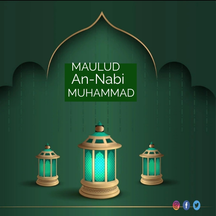 Maulud Al nabi Template | PosterMyWall