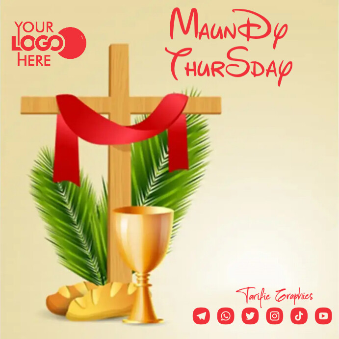 maundy thursday Template | PosterMyWall