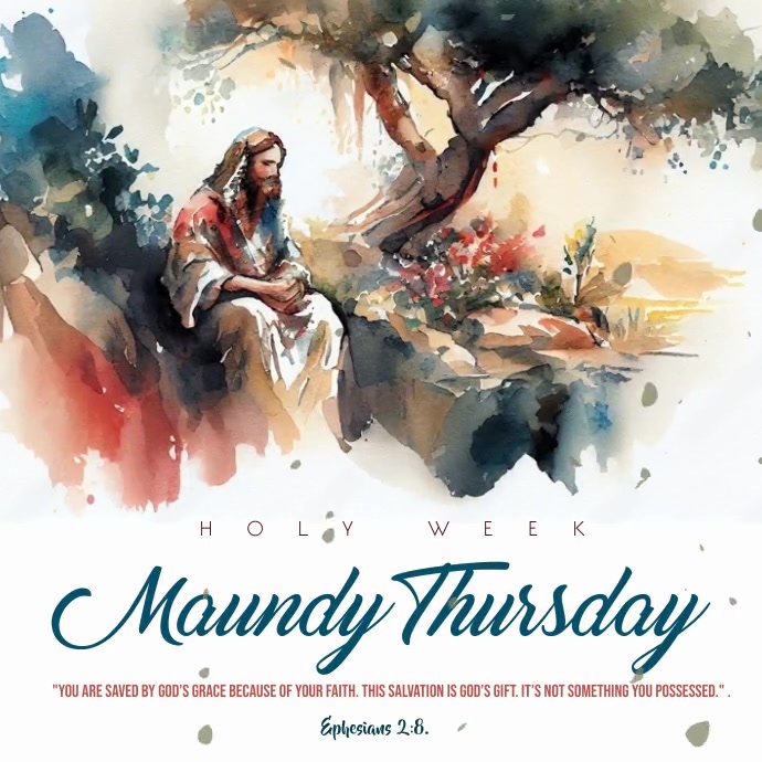 Maundy Thursday Template | PosterMyWall