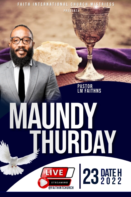 maundy thursday Template | PosterMyWall