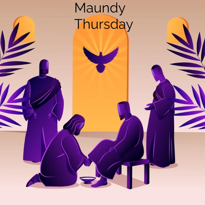 Maundy Thursday poster design template | PosterMyWall