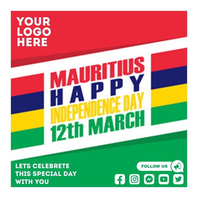 Mauritius independence day Template | PosterMyWall