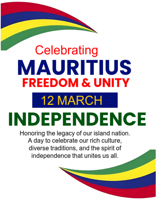 Mauritius Independence Day Flyer Template | PosterMyWall