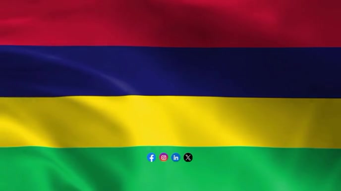 Mauritius waving Flag Template | PosterMyWall