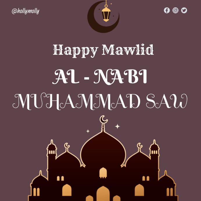 Mawlid 2023 Template | PosterMyWall