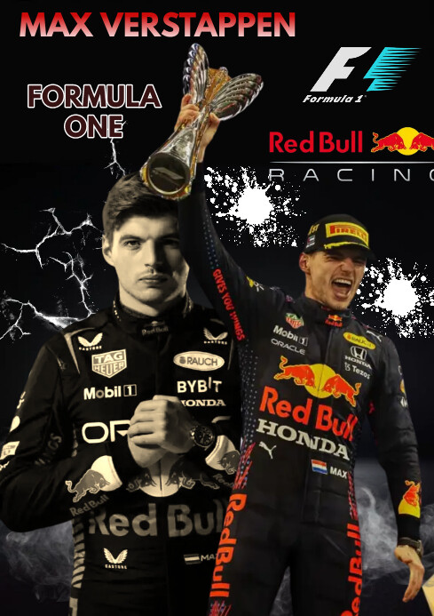 Max Verstappen Template | PosterMyWall