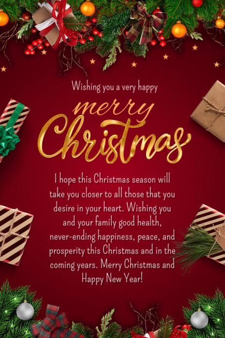 Maximalist , Christmas Wishes Poster Template | PosterMyWall