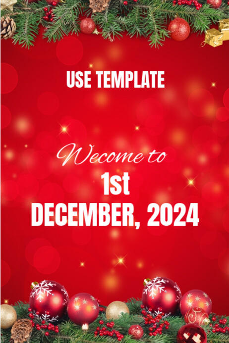 Copy of Maximalist 1st December 2024 Greetings ( Red Background) Poster ...