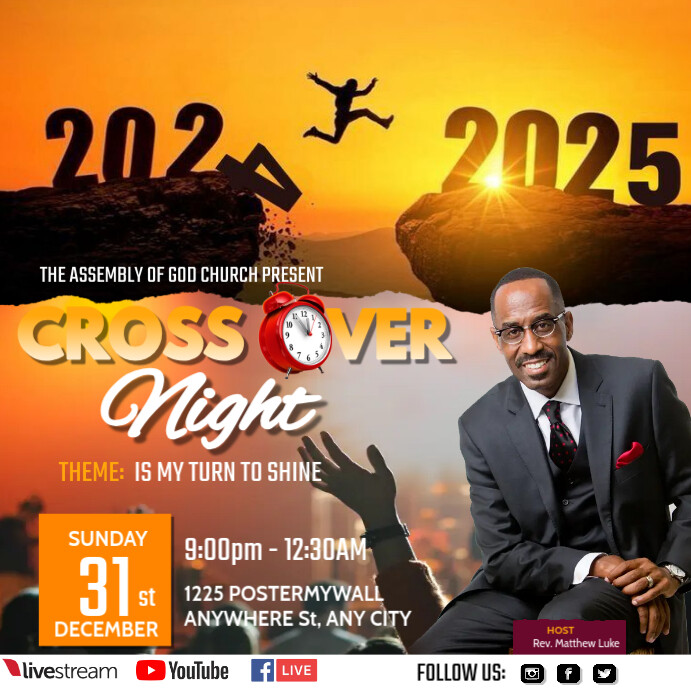 Copy of Maximalist 2025 Crossover Night Flyer Square (1:1) | PosterMyWall