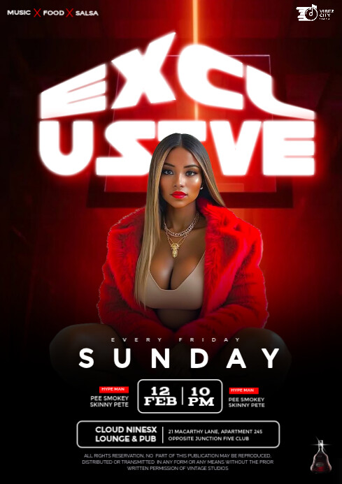 Maximalist 3d Exclusive Jams Night Party Event Flyer A4 Template | PosterMyWall