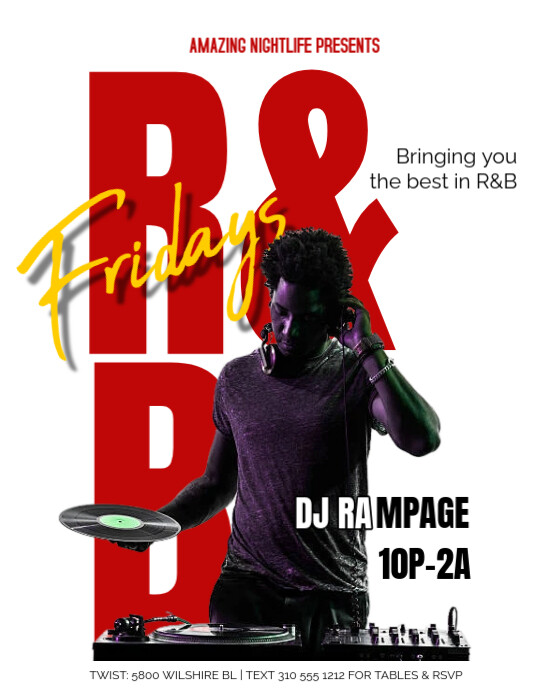 Copy of Maximalist 3d R&b Dj Flyer Nightclub Flyer (us Letter ...