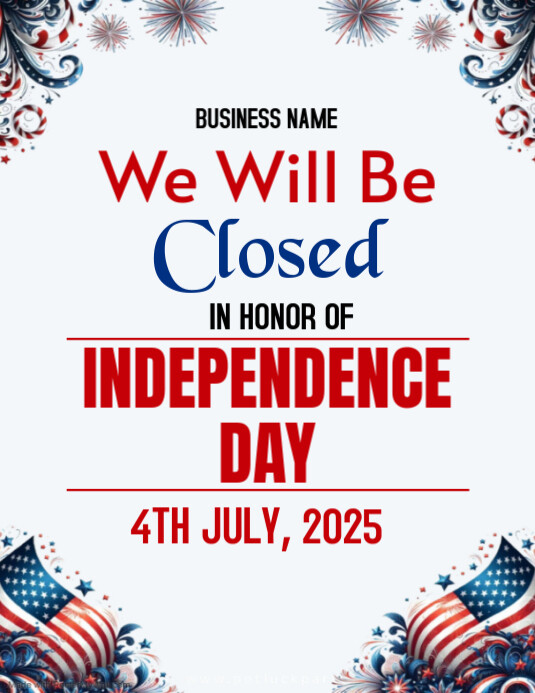 Copy of Maximalist 4th Of July 2025 Closed Flyer (us Letter) | PosterMyWall