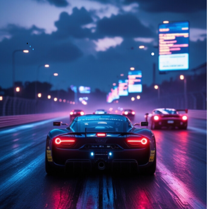 Maximalist 8k Wallpaper Cinematic Car Race Instagram Post Template ...