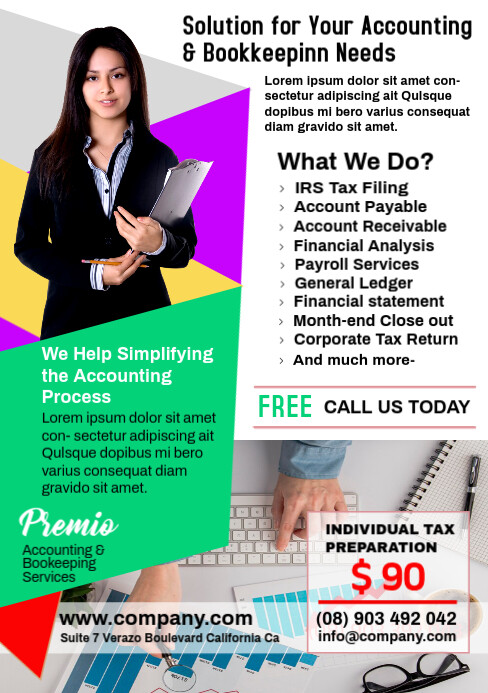 Copy of Maximalist Accounting & Bookkeeping Flyer A5 | PosterMyWall