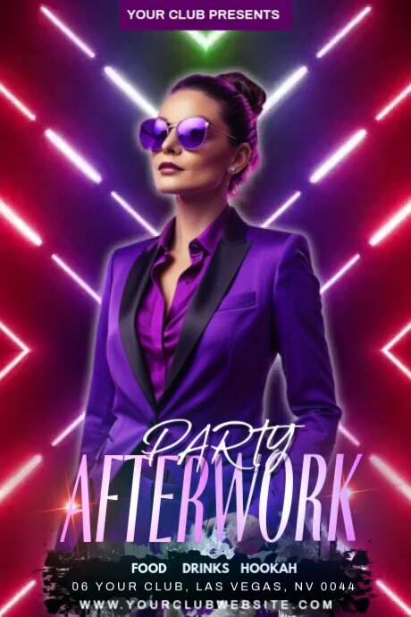 Maximalist After Work Party Poster Template | PosterMyWall