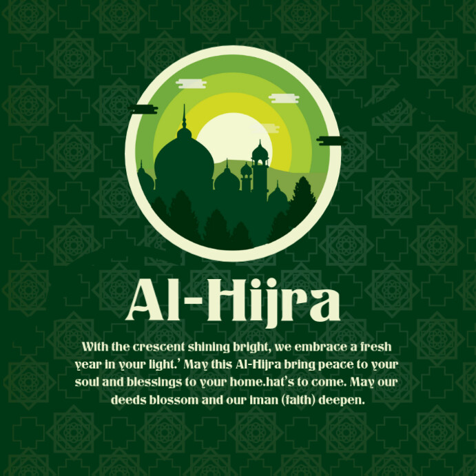 Plantilla de Maximalist Al-hijra Instagram Post | PosterMyWall