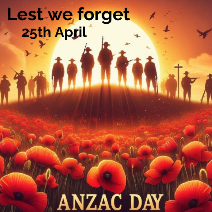 Copy of Maximalist Anzac Day Instagram Post | PosterMyWall