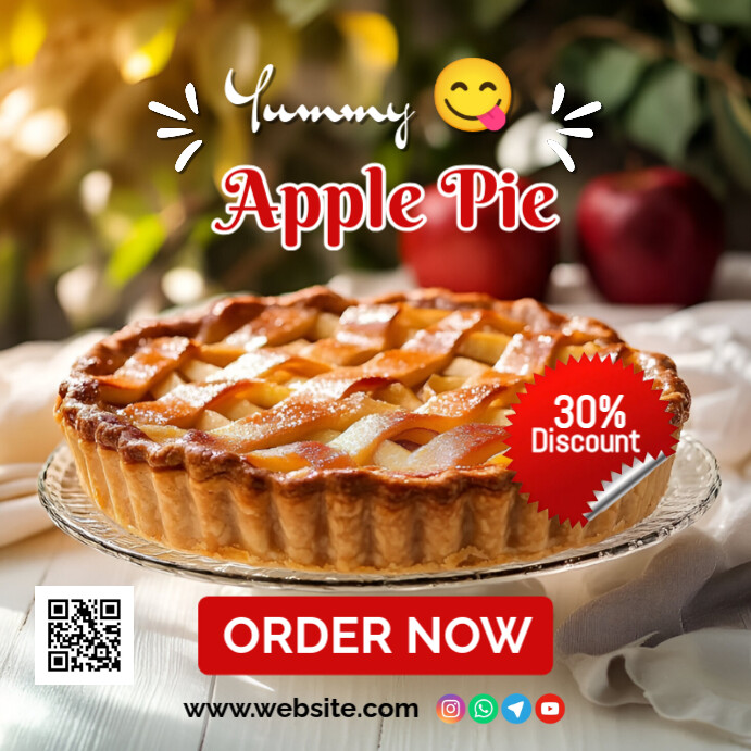Copy of Maximalist Apple Pie Ads Instagram Post | PosterMyWall
