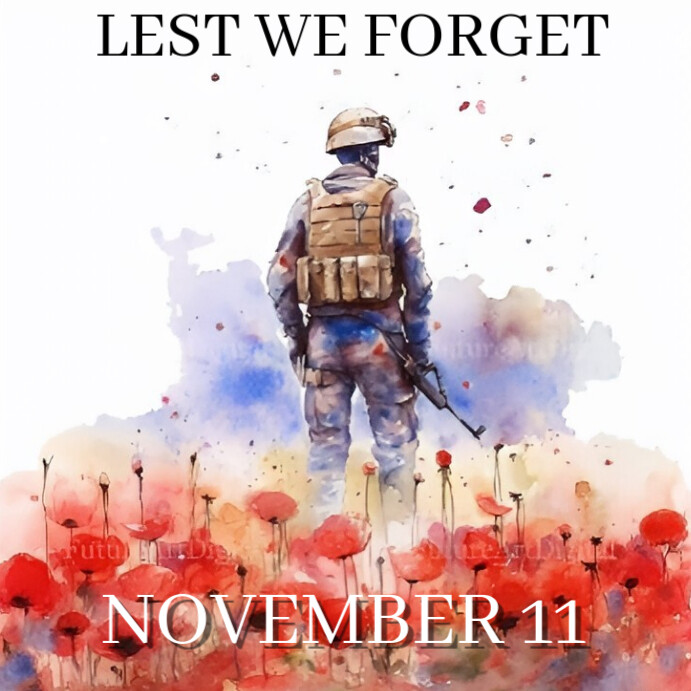 Maximalist Armistice Day/remembrance Day free template | PosterMyWall
