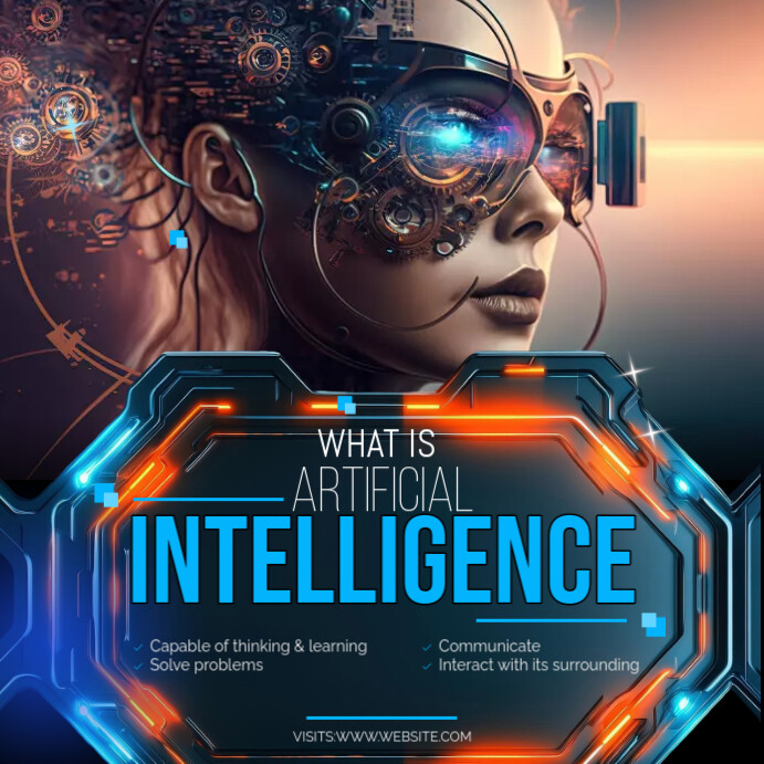 Copy of Maximalist Artificial Intelligence Instagram Post Instagram Post | PosterMyWall