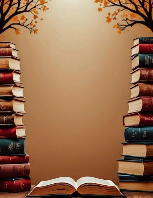 Plantilla de Maximalist Autumn Reading & Study Background Flyer (us ...