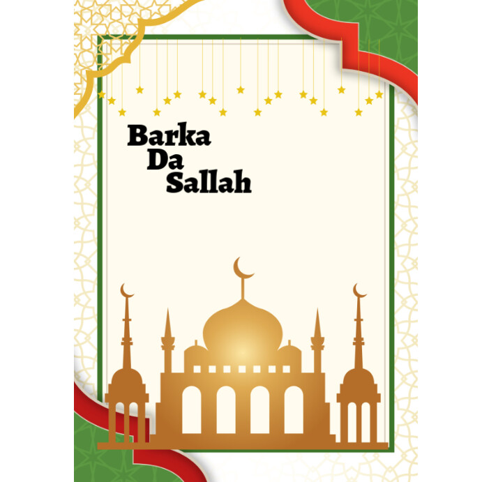 Happy sallah celebration flyer Template | PosterMyWall
