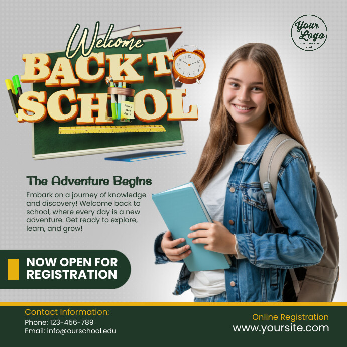 Modèle Maximalist Back To School Instagram Post temp | PosterMyWall