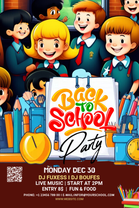 Maximalist Back To School Pinterest Graphic Pinterest Graphic Template ...