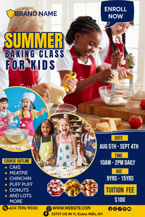 Copy of Maximalist Baking Classes Poster | PosterMyWall