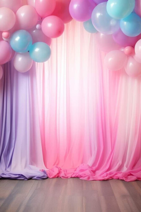 Maximalist Balloon Poster Template | PosterMyWall