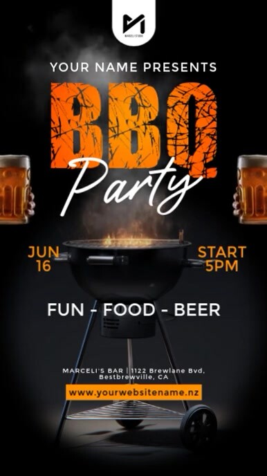 Maximalist Bbq Party Instagram Reel | PosterMyWall