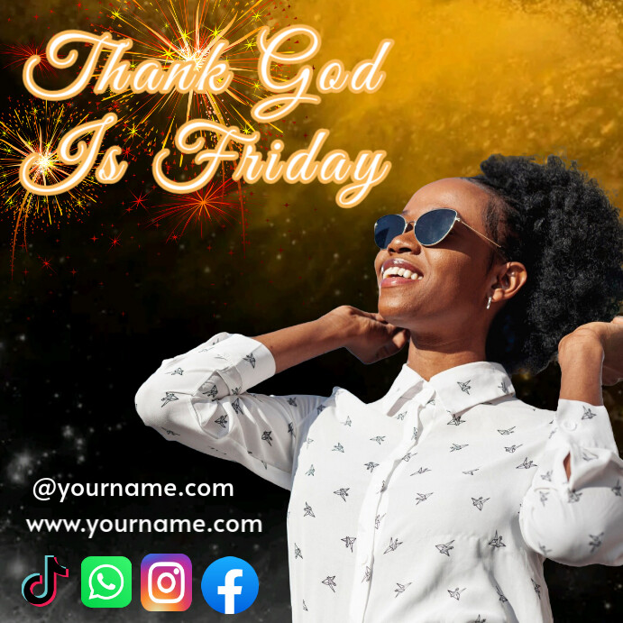 Copy of Maximalist Beautiful Tgif Template Instagram Post | PosterMyWall