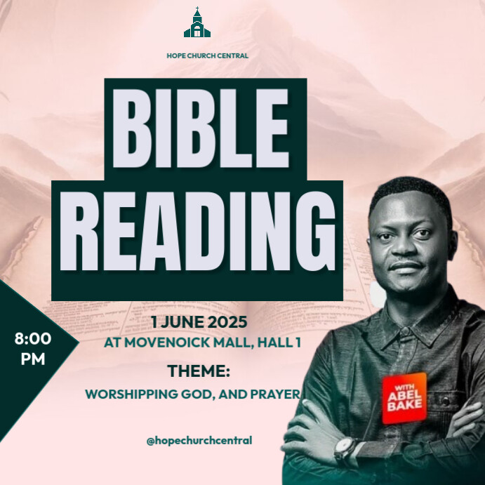 Maximalist Bible Reading Instagram Post Template | PosterMyWall