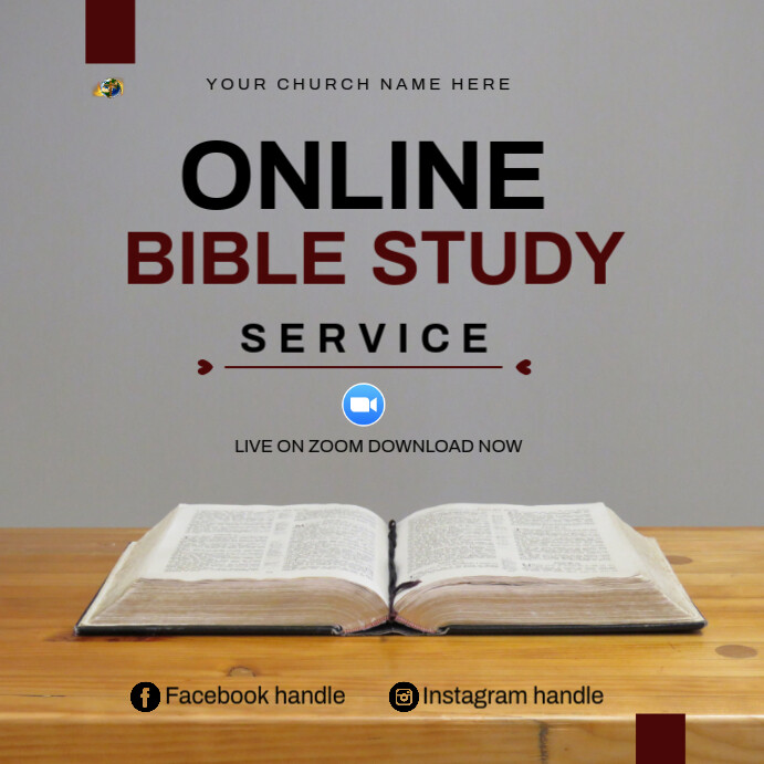 Maximalist Bible Study Classes Instagram Post | PosterMyWall